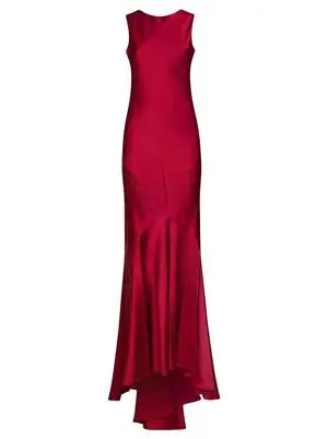 MAX MARA Max Mara Asymmetric Satin Dress