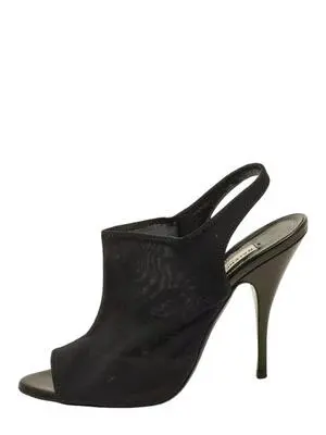 BALENCIAGA Balenciaga Mesh Knit Slingback Sandals