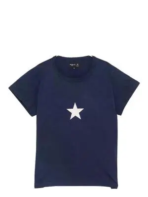 AGNES B. Star-print T-shirt - Blue