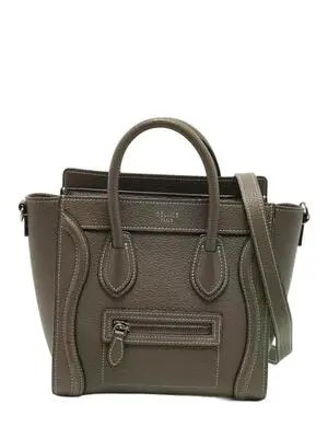 Celine Celine Nano Leather Tote Bag Brown