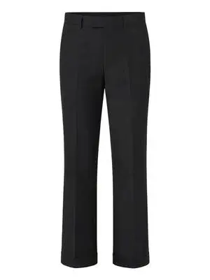 PT TORINO Pressed-crease Tailored Trousers - Black
