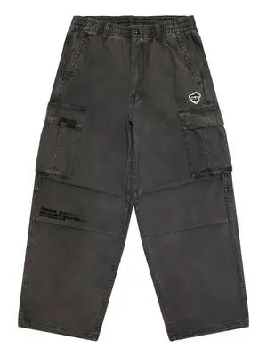 AAPE BY *A BATHING APE Logo Patch Cargo Trousers - Black