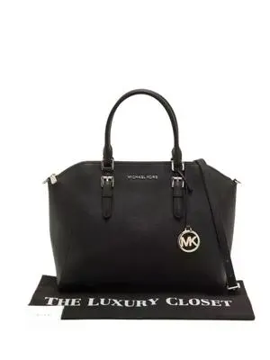 Michael Kors Michael Kors Vintage Ciara Satchel Tote Bag Black