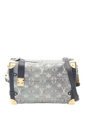 LOUIS VUITTON Louis Vuitton Monogram Jacquard Side Trunk MM Satchel Blue