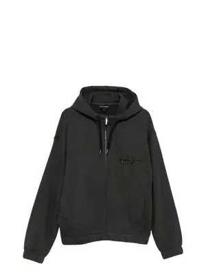 Emporio Armani Zip-up Hooded Jacket - Grey