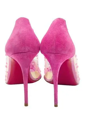 CHRISTIAN LOUBOUTIN Degrastrass Crystal-embellished Pumps - Pink