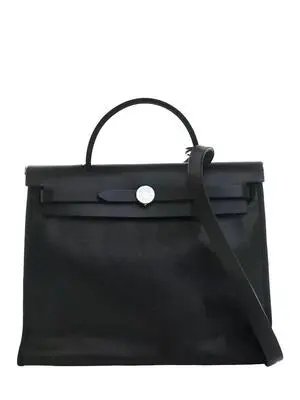 Hermès Hermès 2017 Toile H Berline Herbag Zip 31 Satchel Black