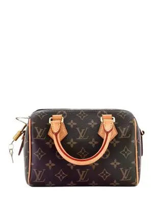 LOUIS VUITTON Speedy Bandouliere Monogram Canvas Bag - Brown