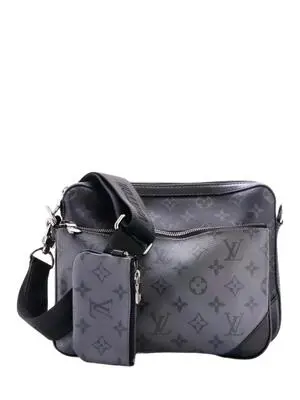 LOUIS VUITTON Trio Messenger Bag Reverse Monogram Eclipse Canvas - Black