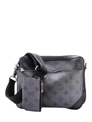 LOUIS VUITTON Trio Messenger Bag Reverse Monogram Eclipse Canvas - Black
