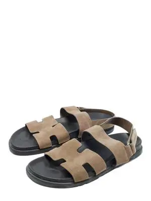 Hermès H Cutout Slingback Sandals - Neutrals