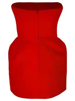 MAGDA BUTRYM Magda Butrym Strapless Satin Mini Dress