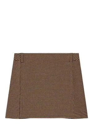 COURREGES Houndstooth Mini Skirt - Black