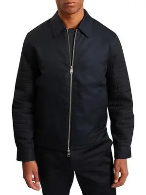 Ted Baker London Jenesis Cotton Nylon Bomber Jacket - Navy
