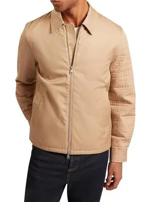 Ted Baker London Jenesis Cotton Nylon Bomber Jacket - Tan