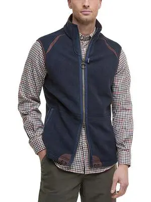 Barbour Langdale Stand Collar Zip Gilet - Navy