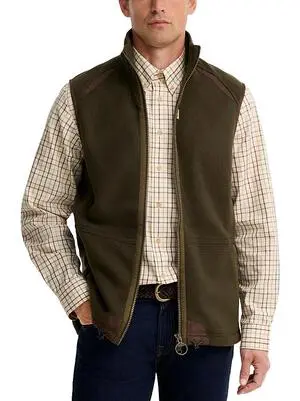 Barbour Langdale Stand Collar Zip Gilet - Olive