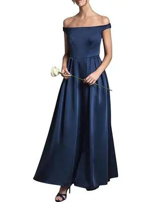 Coast Bandeau Off-shoulder Maxi Dress - Navy