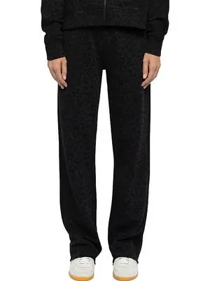 Zadig&Voltaire Zadig & Voltaire Chilloh Cotton Leopard Print Pants Carbone