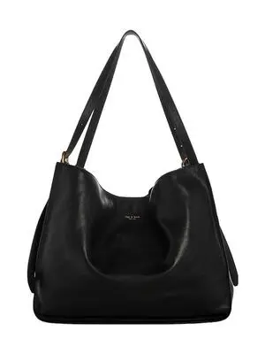 Rag & Bone River Large Leather Tote Bag - Black