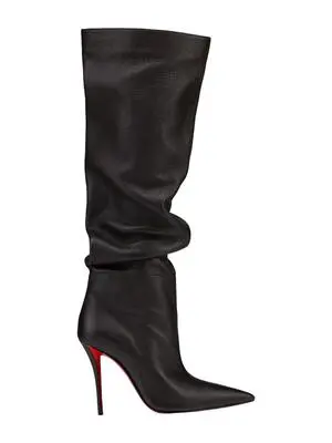 CHRISTIAN LOUBOUTIN Christian Louboutin Zependris 100 Deer Leather Knee-High Boots