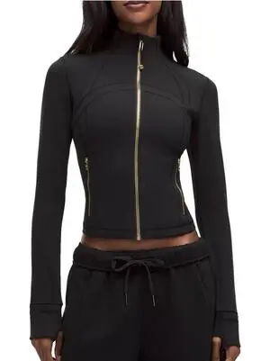 Lululemon Lululemon Define Cropped Jacket Black Gold