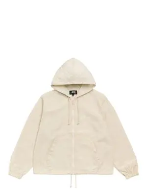 StÜssy Waxed Cotton Beach Shell Jacket - Stone