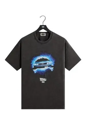 Kith X Back To The Future Delorean Front Back Vintage T-shirt - Black