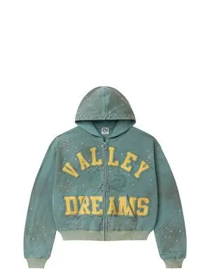 VALE FOREVER Bank Zip Up Hoodie - Dark Mint