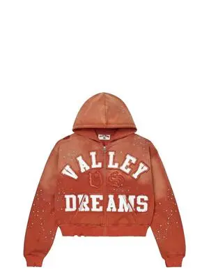 VALE FOREVER Classico Zip Up Hoodie - Orange