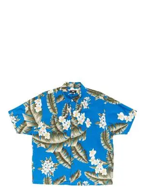 StÜssy Hawaiian Floral Ss Shirt - Blue