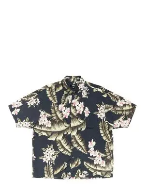 StÜssy Hawaiian Floral Ss Shirt - Black