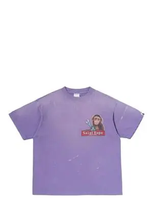 A BATHING APE X Saint Mxxxxxx T-shirt - Purple