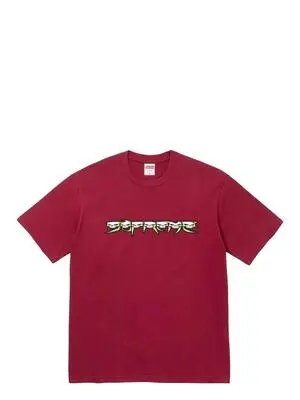 Supreme Fw26 Skulls Spellout T-shirt - Cardinal