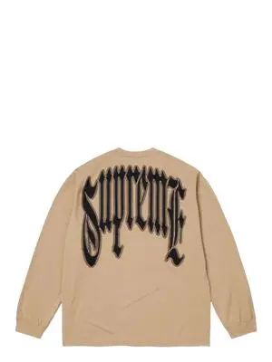 Supreme Fw26 Intarsia L/s T-shirt - Tan