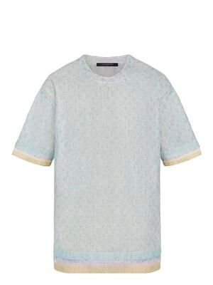 LOUIS VUITTON Louis Vuitton Monogram Silk Short-Sleeve Top