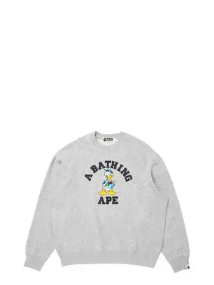 A BATHING APE X Disney Donald Duck Sweatshirt - Grey