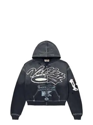 VALE FOREVER Zip Up Religion Hoodie - Black