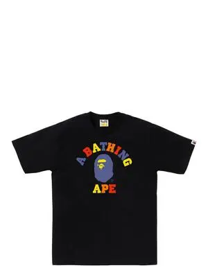 A BATHING APE Colors College T-shirt - Black