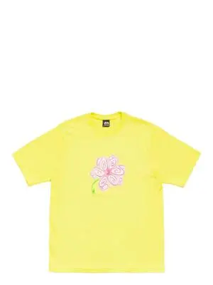 StÜssy Flower T-shirt - Lemon