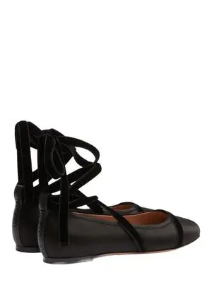 MALONE SOULIERS Spencer Ballerina Flats - Black