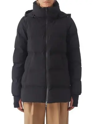 Herno A-shape Short Down Jacket With Removable Hood - Black