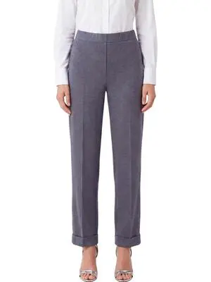 SEMICOUTURE Semicouture Cropped Slim Fit Trousers
