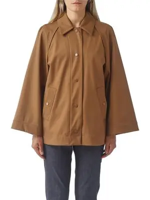 Max Mara Mm Max Mara Short Relaxed-Fit Technical Fabric Trench Coat Hazel