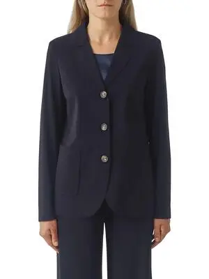 Max Mara Single Breasted Jacket - Navy
