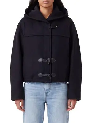 Isabel Marant Étoile Isabel Marant Etoile Trixie Hooded Duffle Coat Navy