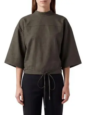 Jacquemus Jacquemus Top With Tie Detail Grey