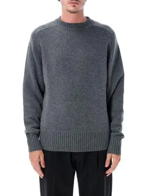 Extreme Cashmere Dropped Shoulder Crewneck Jumper - Grey