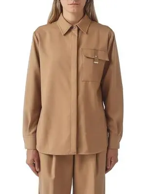 Herno Shirt With Pocket Detail - Camel