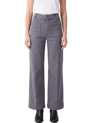 VICTORIA BECKHAM Victoria Victoria Beckham Alina High-Waisted Straight Fit Cotton Denim Jeans